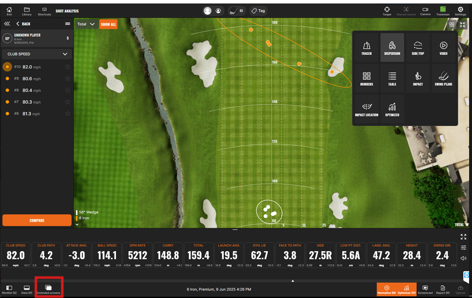Settings | Troubleshooting Extended Screens – Trackman Help Center