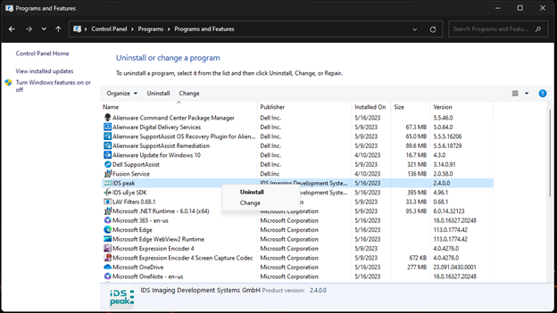 IDS Camera | U3 Camera Not Visible in TPS After Windows Update ...