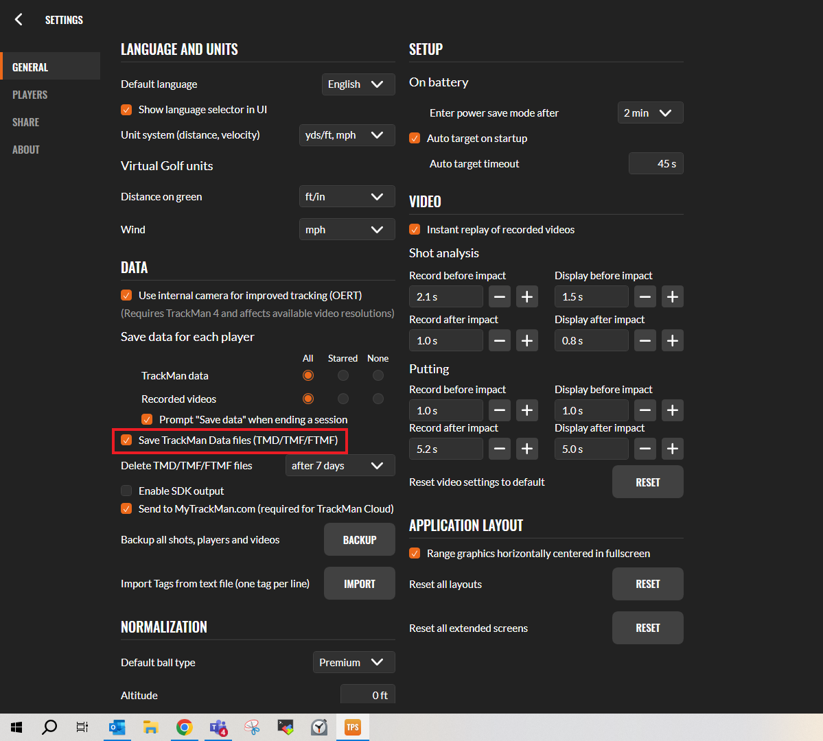 TM4 | Collecter les fichiers TMD et TMF – Trackman Help Center