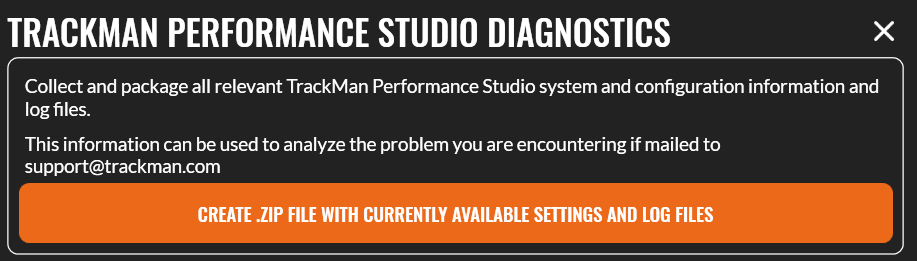설정 | TPS에서 로그 파일 및 진단 수집 방법 – Trackman Help Center