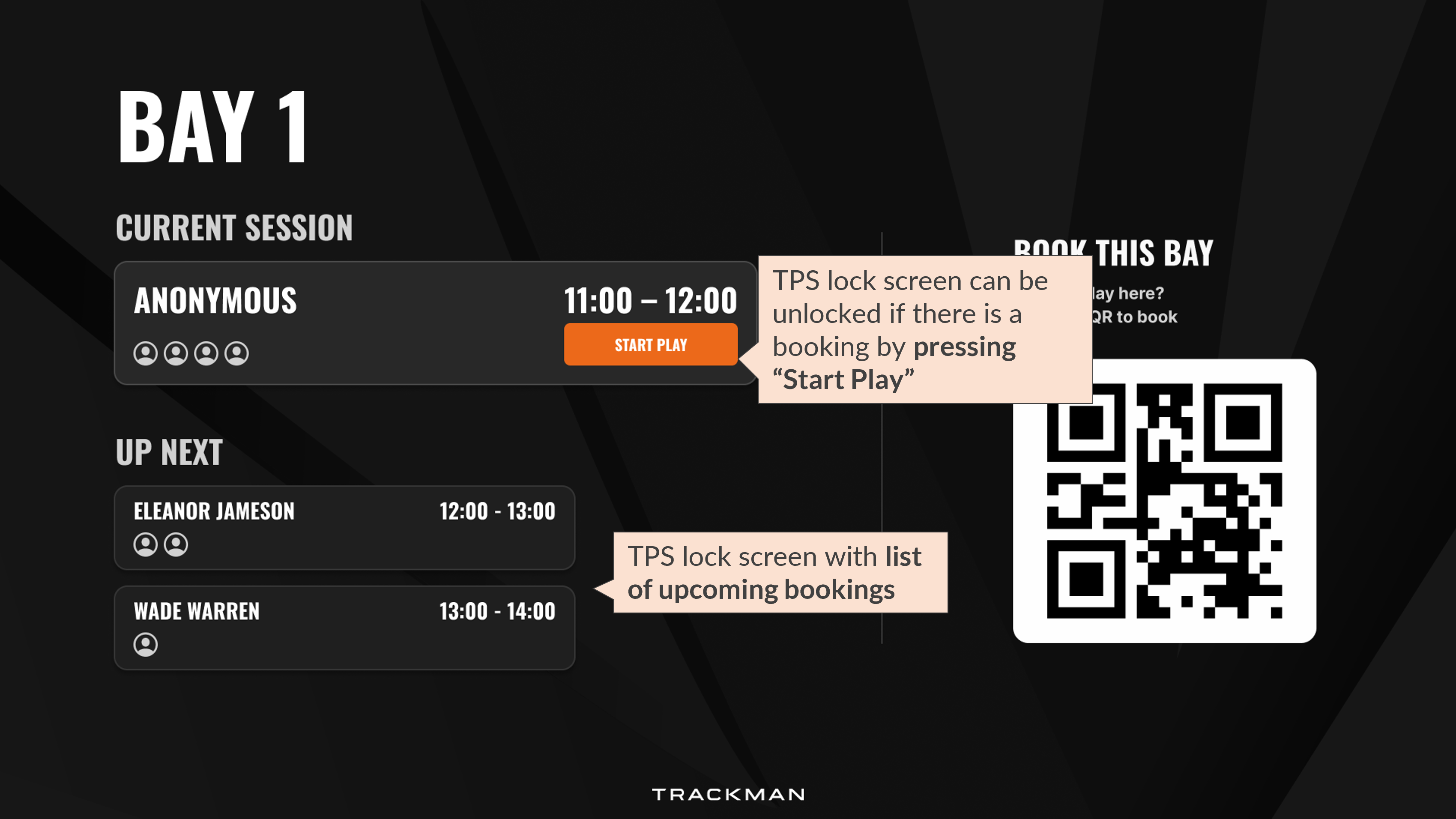 General | Integración de pantalla de bloqueo de TPS – Trackman Help Center