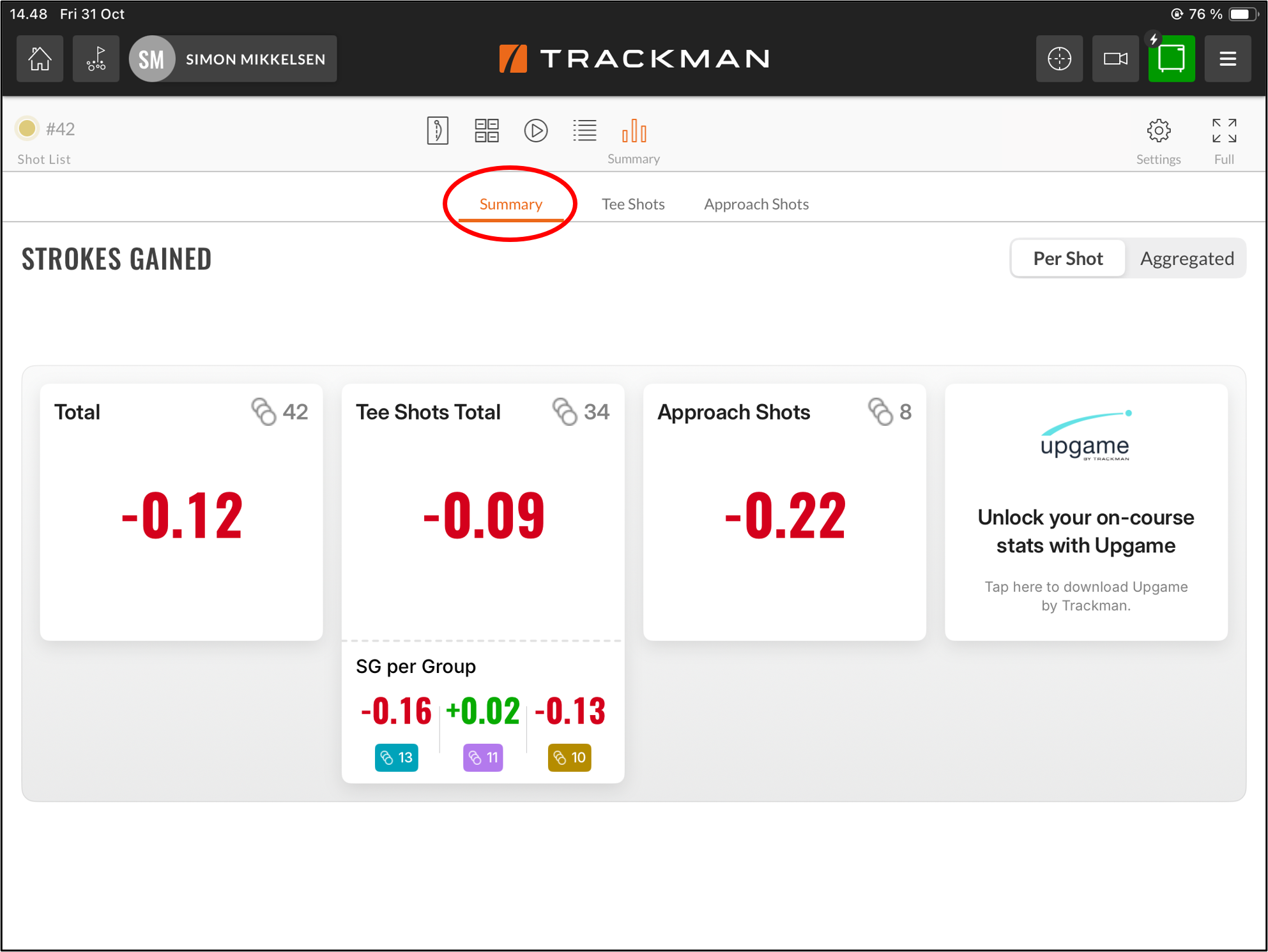 Trackman Golf Pro App | Novedades en la versión 4.3 – Trackman Help Center