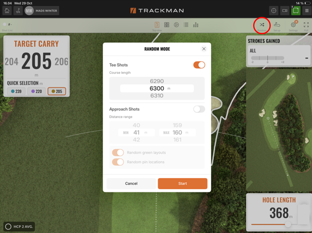 Trackman Golf Pro App | Novedades en la versión 4.3 – Trackman Help Center