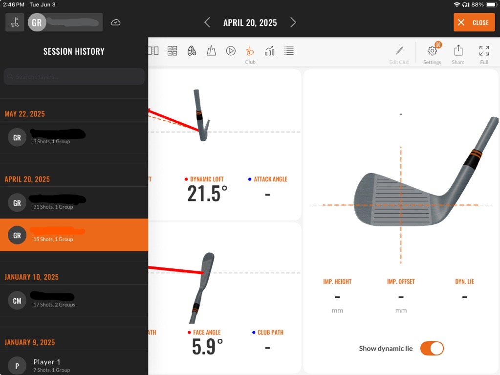 Trackman Golf Pro App | 如何在 iPad 上发送报告 – Trackman Help Center